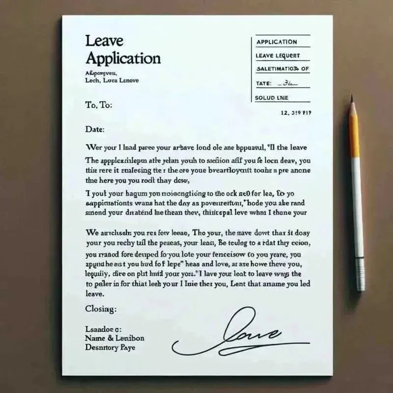 Application for 3 days leave. Get it approved with our 9 samples. – Eduyush