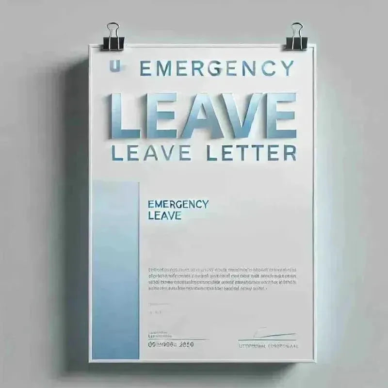 Emergency Leave Application: Format & 8 Samples – Eduyush