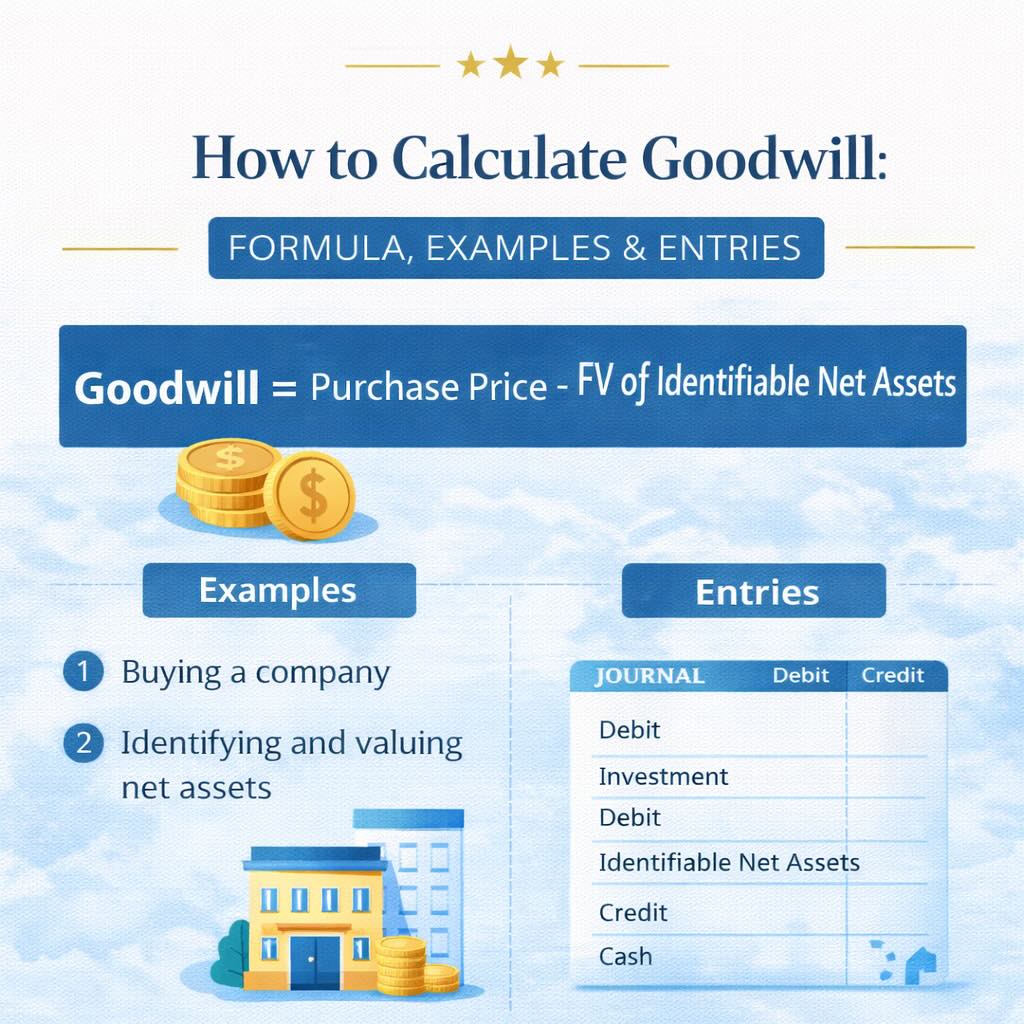 How to Calculate Goodwill: Formula & Examples – Eduyush